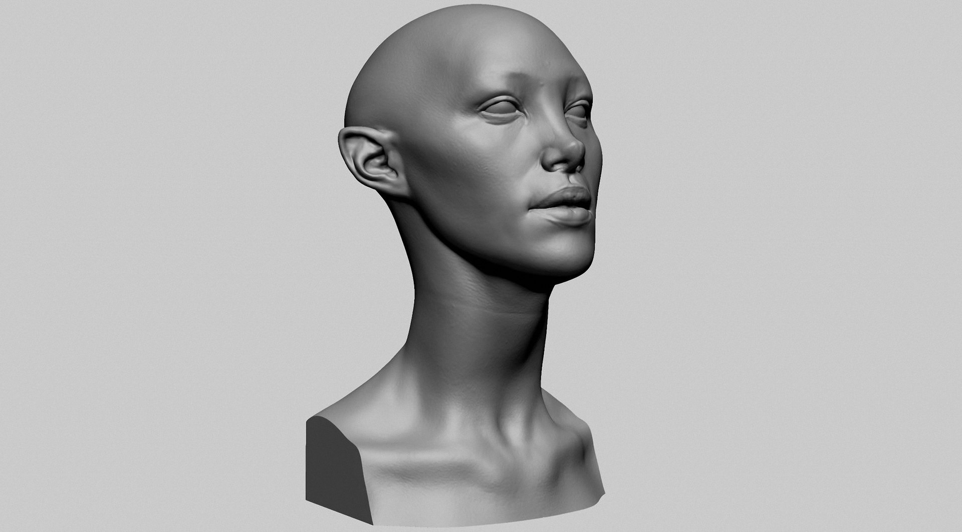 Fantasy Female Bust D Model Turbosquid 2199472