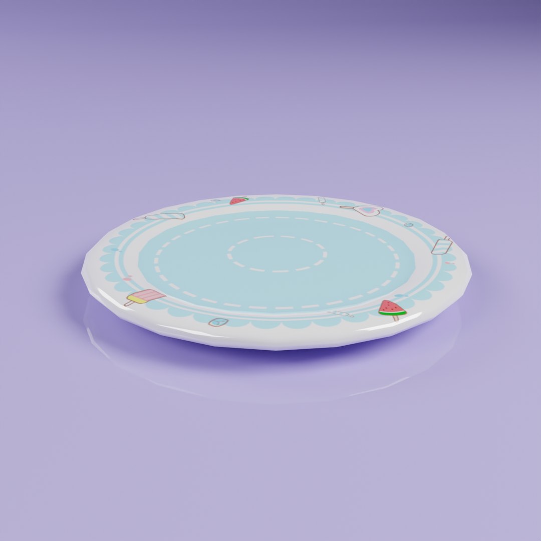 Cute Plate 3D Model - TurboSquid 2272798