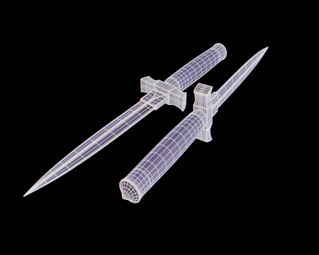 Modern Dagger 3D Model - TurboSquid 1294262
