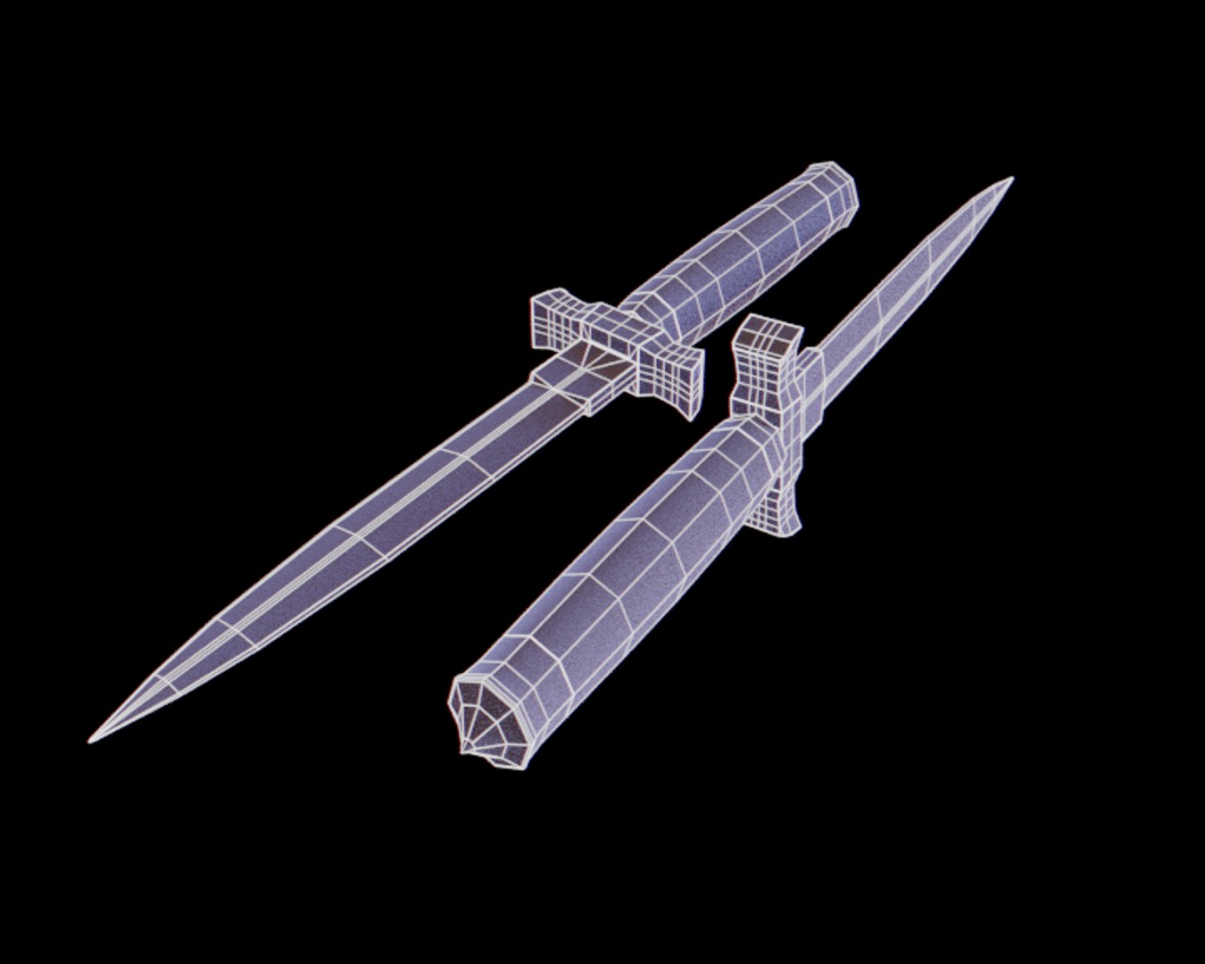 Modern Dagger 3D Model - TurboSquid 1294262