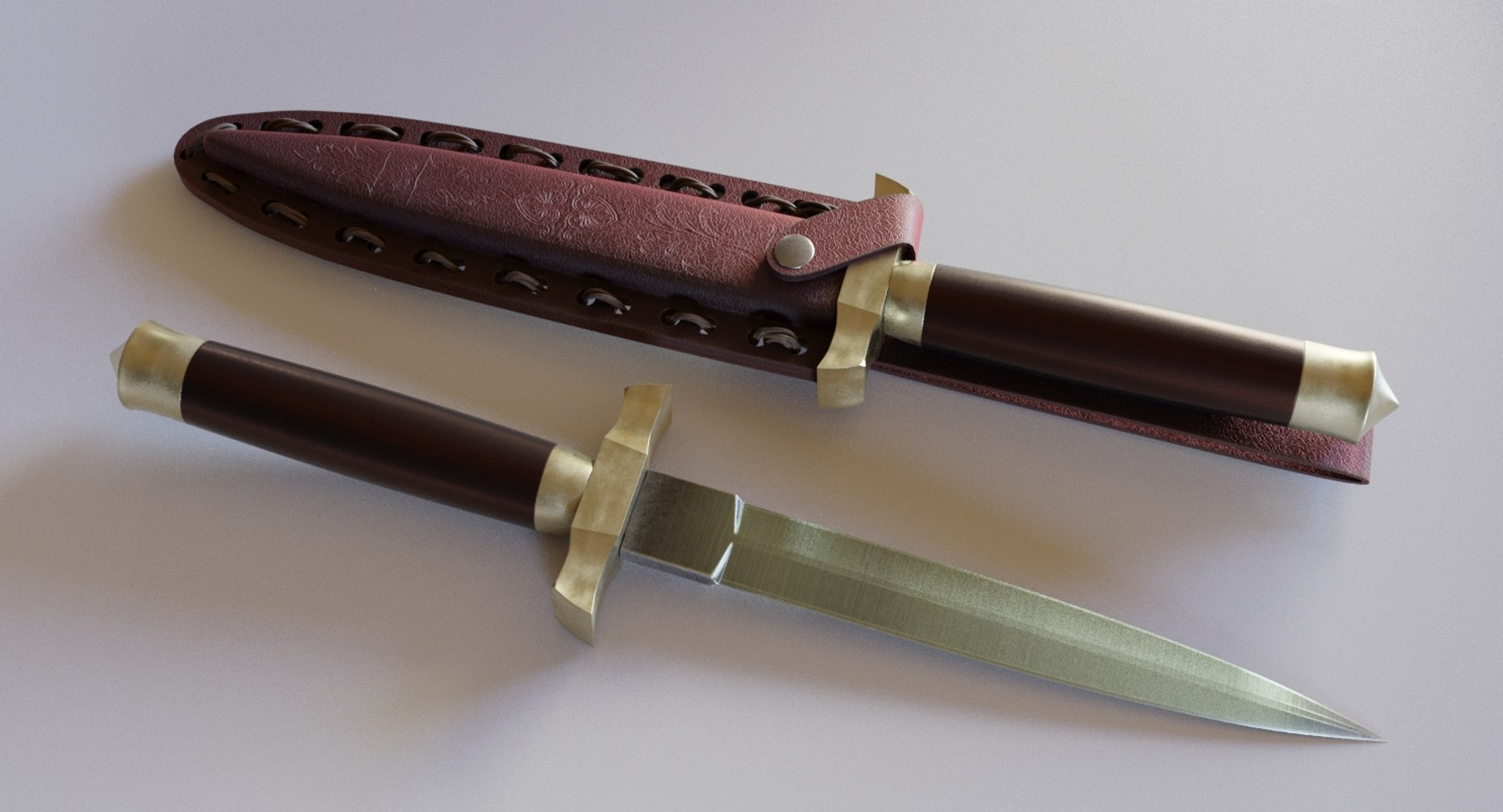 Modern Dagger 3D Model - TurboSquid 1294262