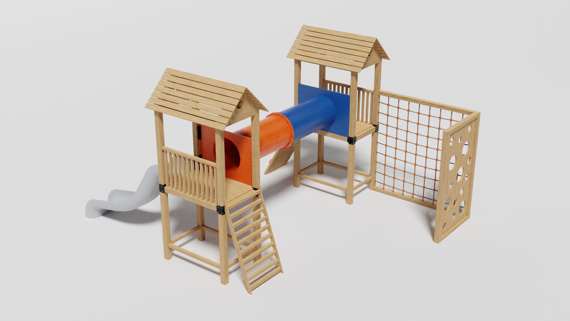 Slide-Tube-Climber Playground 3D Model - TurboSquid 1879231