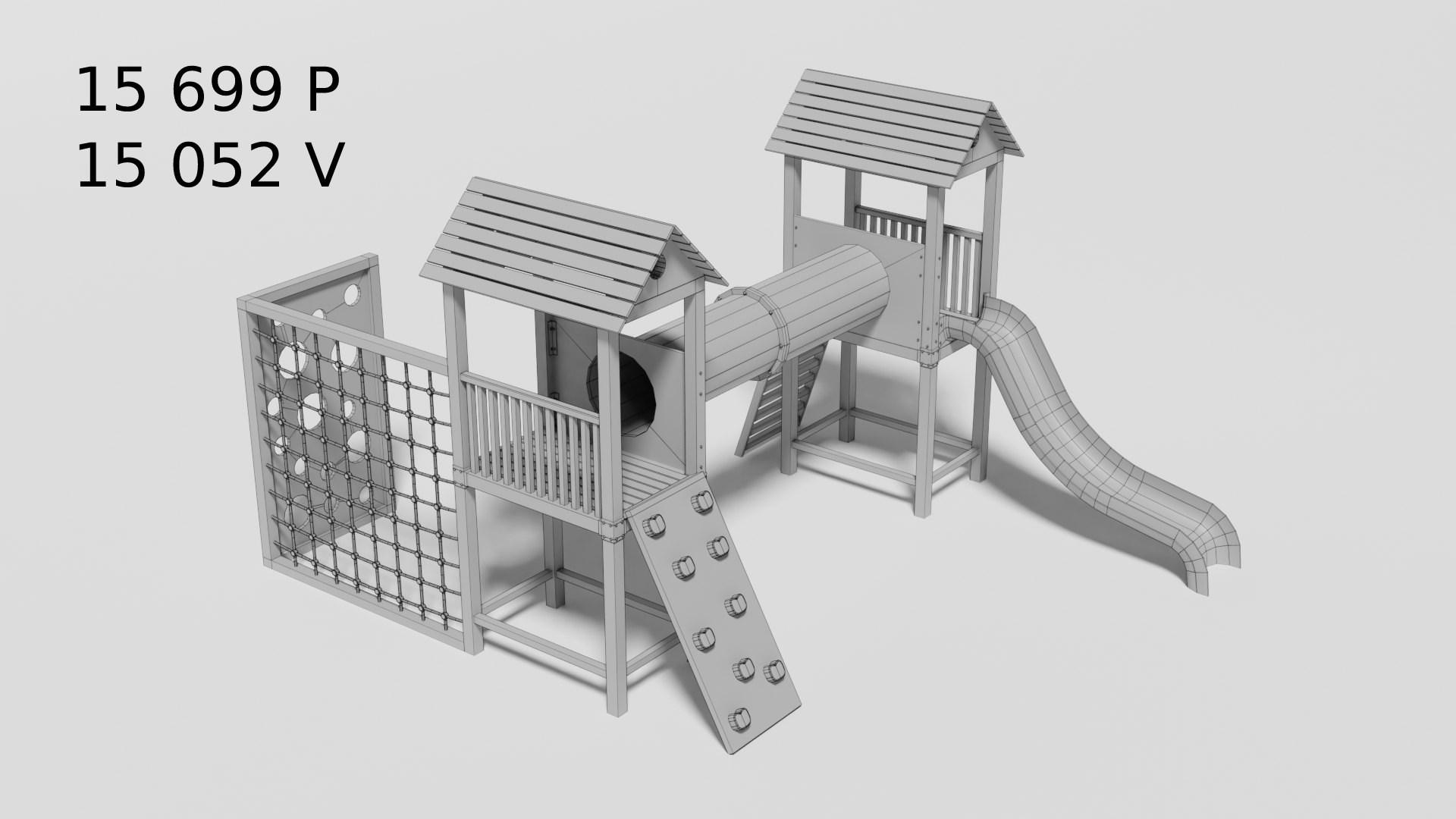 Slide-Tube-Climber Playground 3D Model - TurboSquid 1879231