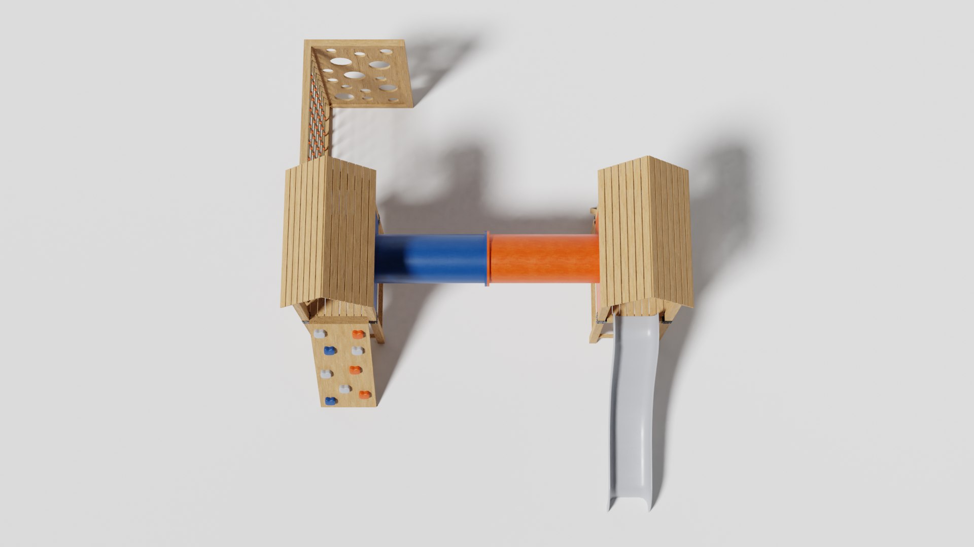 Slide-Tube-Climber Playground 3D Model - TurboSquid 1879231