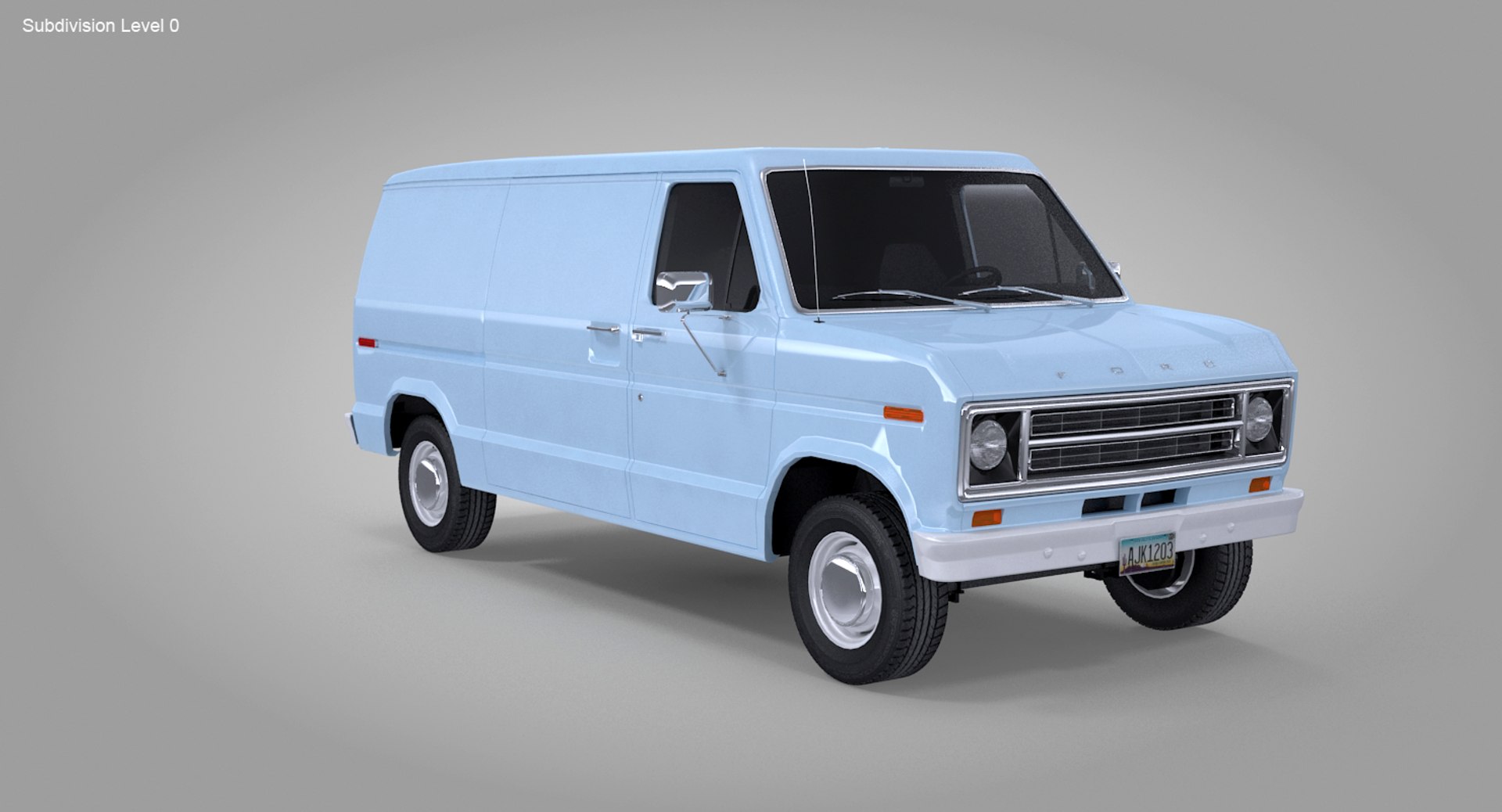 3D Econoline Van 1975-1978 - TurboSquid 1277485