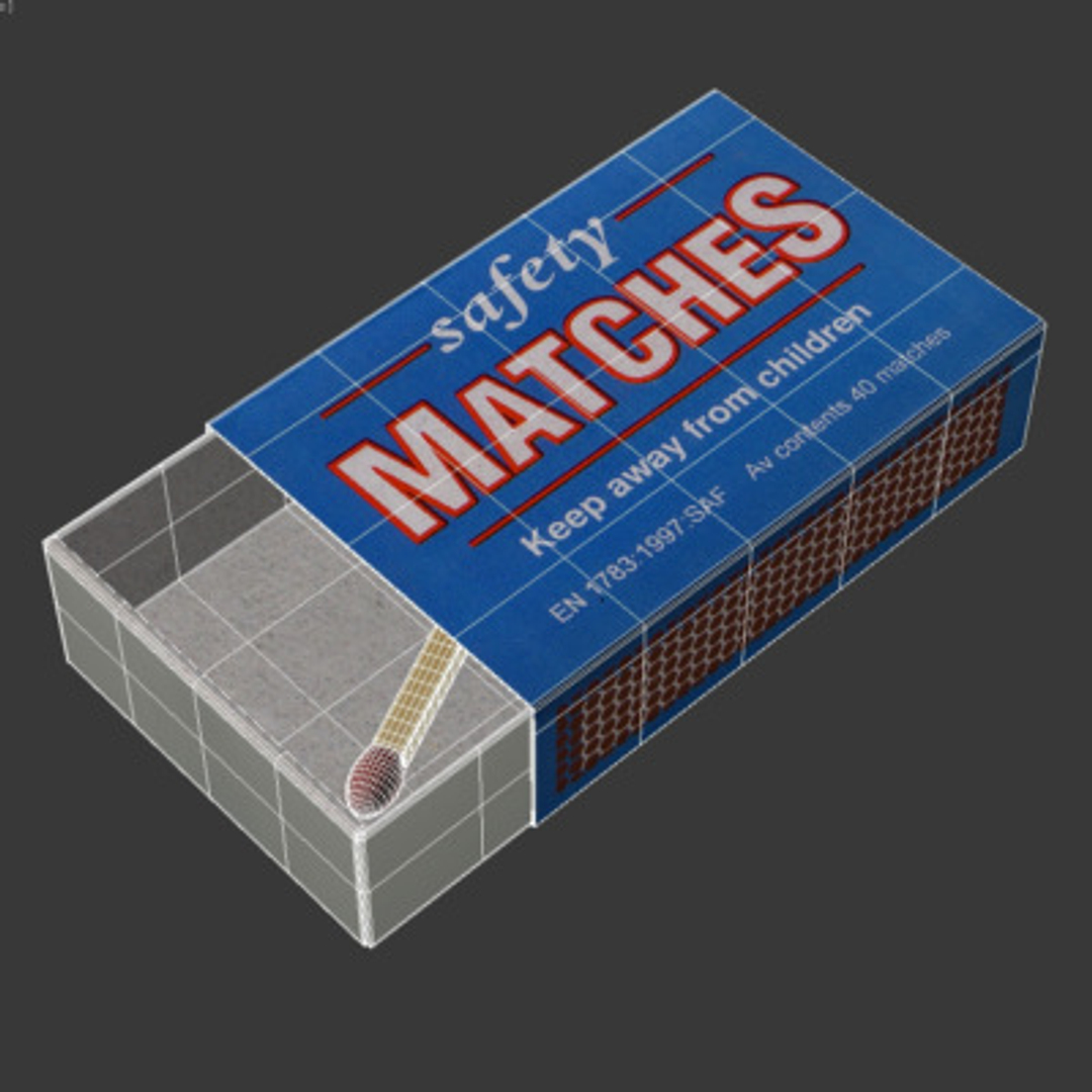 3d matchbox matches