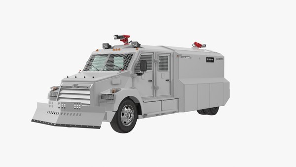 Anti Riot Vehicle White Simple Interior 3D model - TurboSquid 1968219