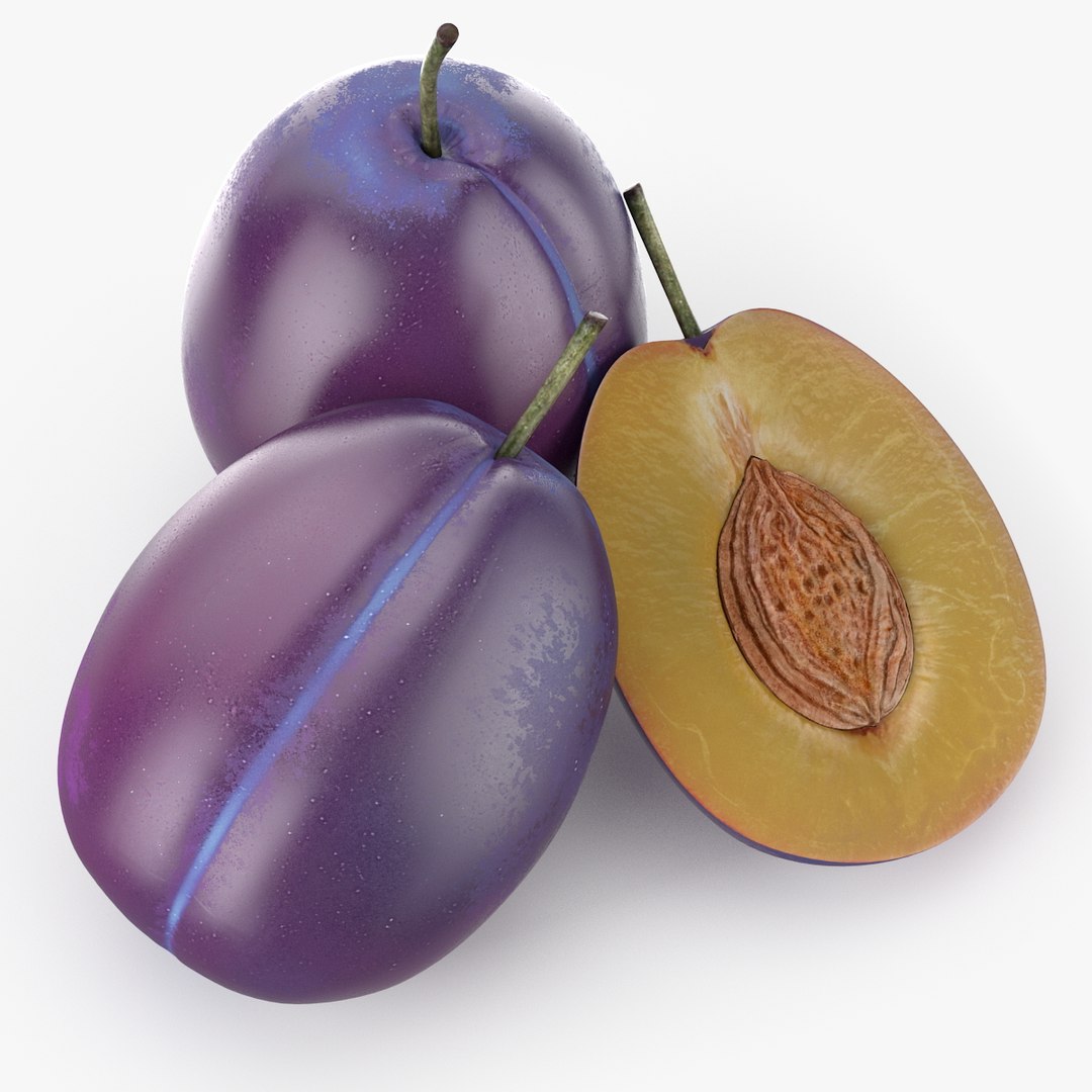 realistic plum fruit real max