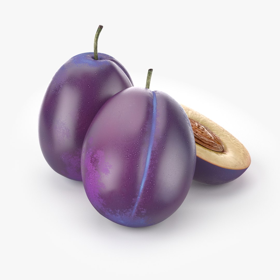 realistic plum fruit real max