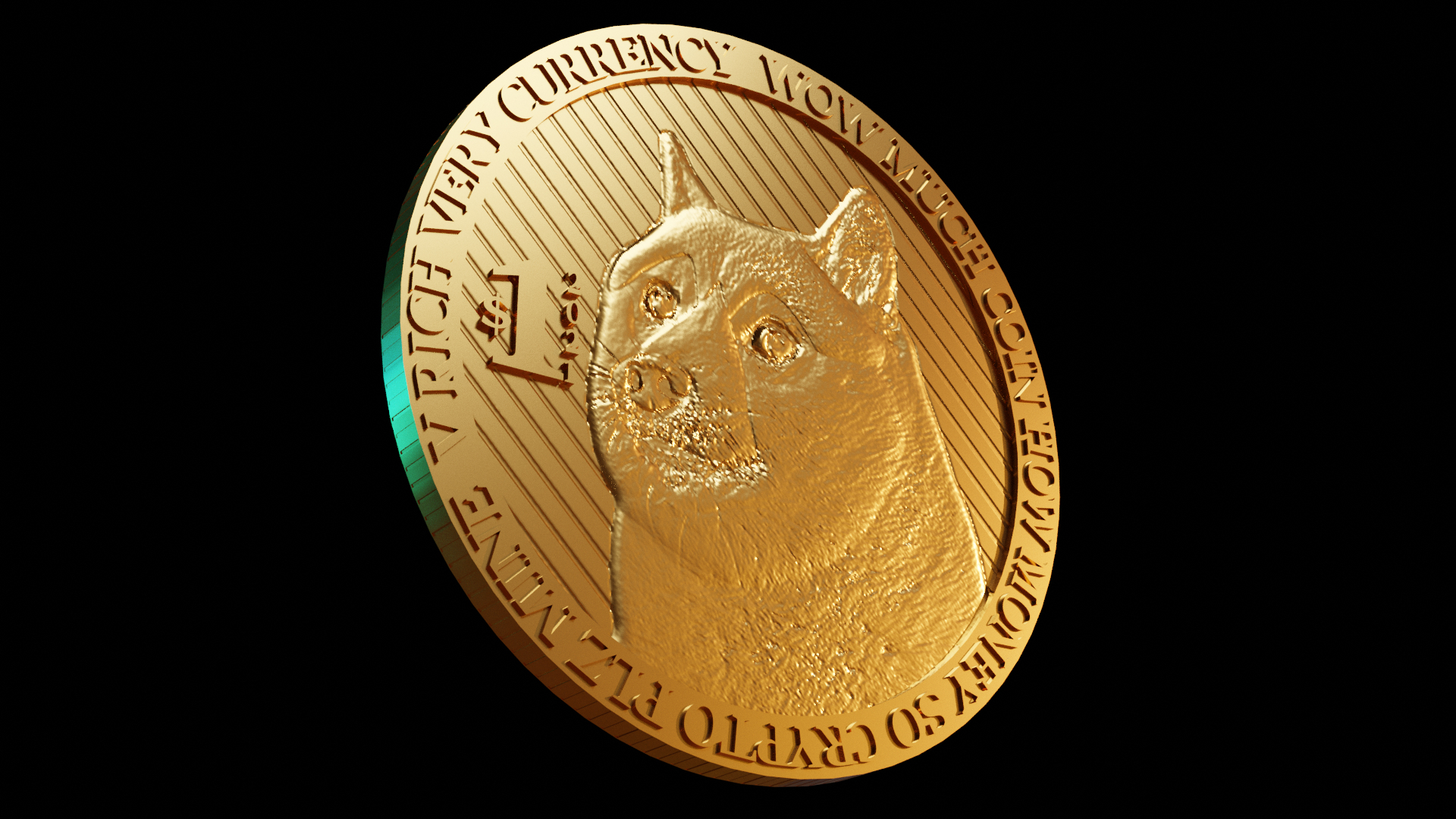 3D doge coin dogecoin - TurboSquid 1697201