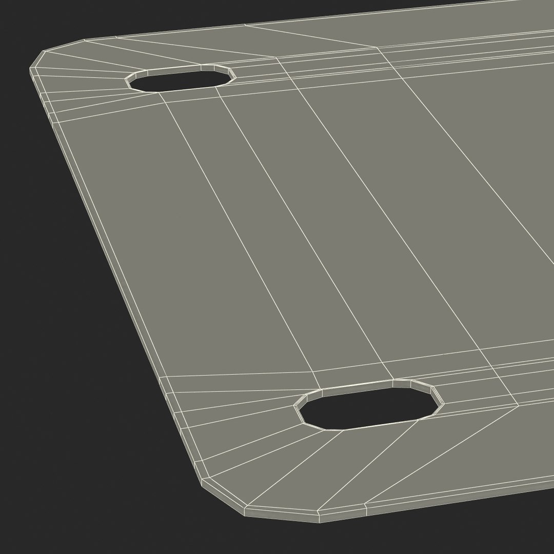 3d New York State License Plate Model