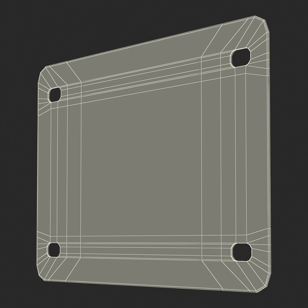 3d New York State License Plate Model