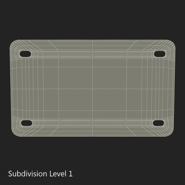 3d new york state license plate model