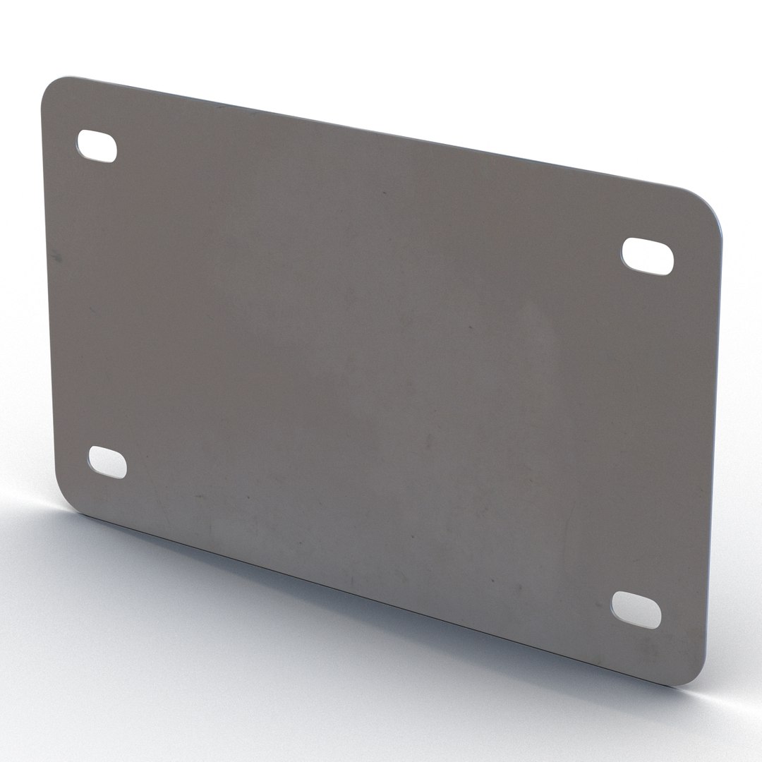 3d New York State License Plate Model