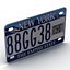3d New York State License Plate Model