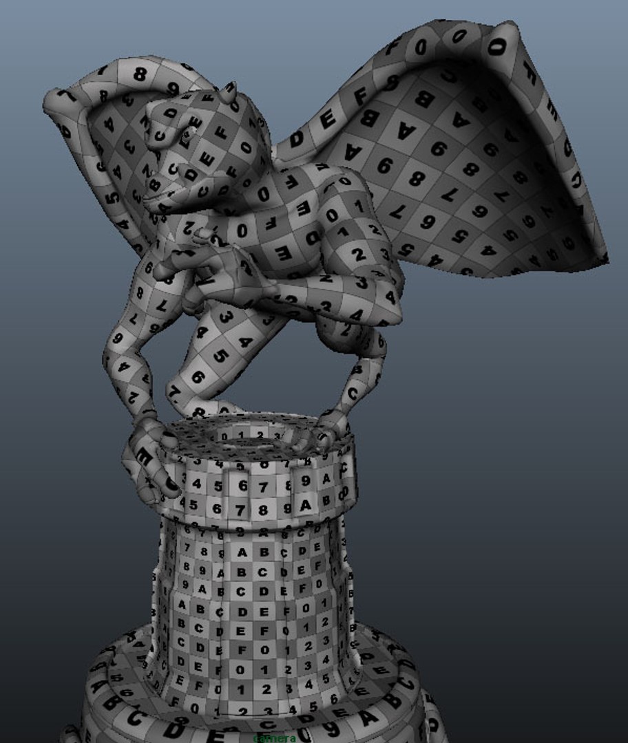 Gargoyle Chess Rook 3d Obj
