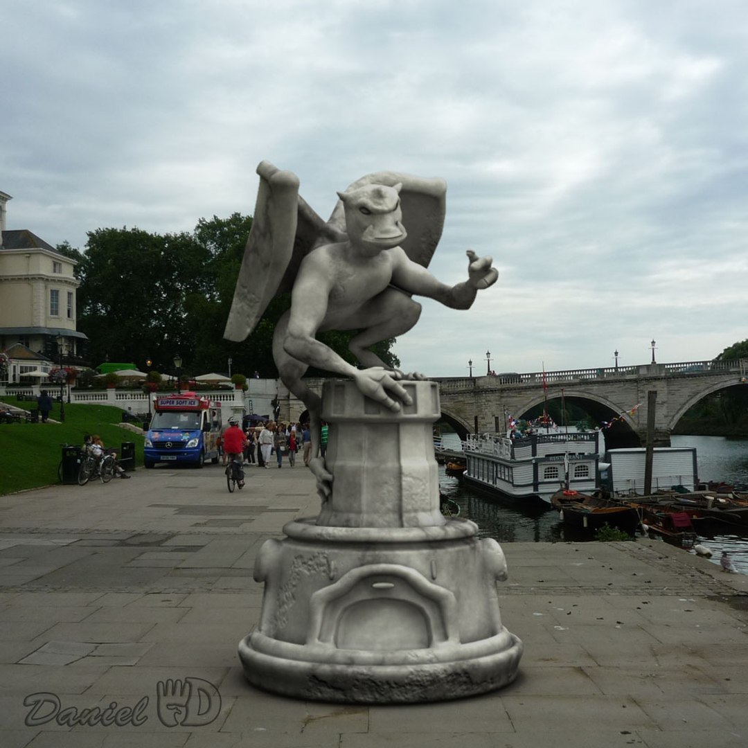 Gargoyle Chess Rook 3d Obj