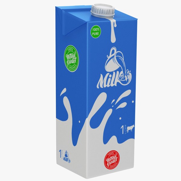 Milk Carton Box 43D模型 - TurboSquid 2043771