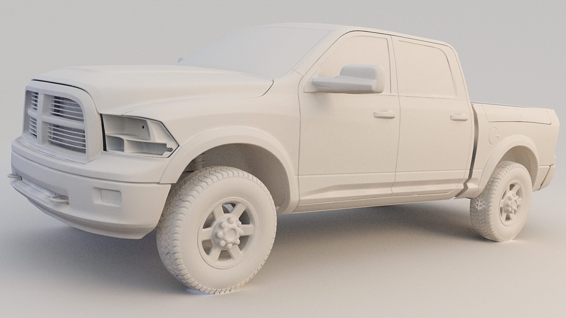 3D Model Pickup Ram 1500 - TurboSquid 1529236
