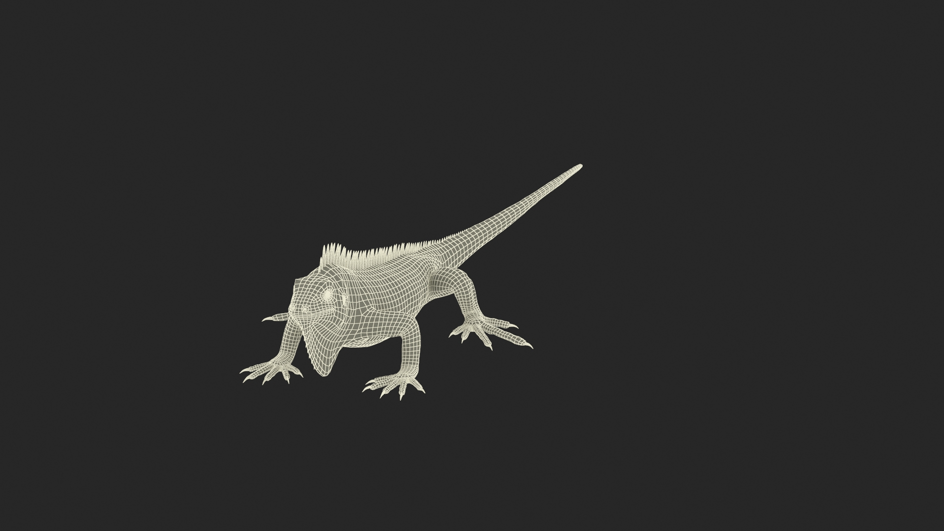 3D Iguana Reptile Creature Model - TurboSquid 2330642