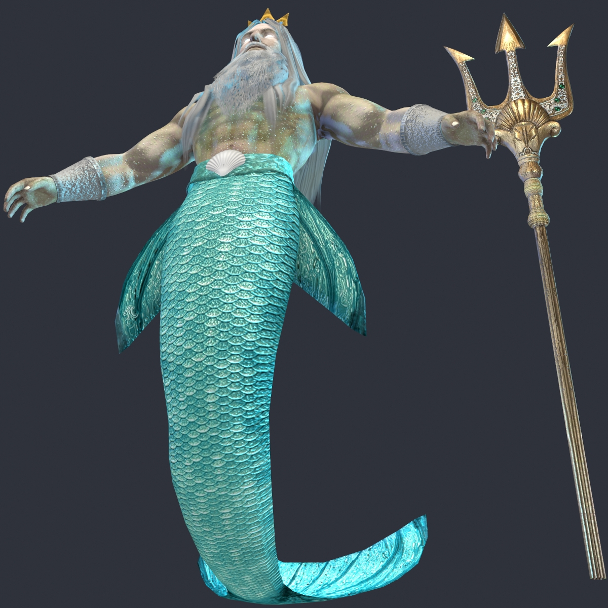 modelo 3d Poseidón - TurboSquid 1425504
