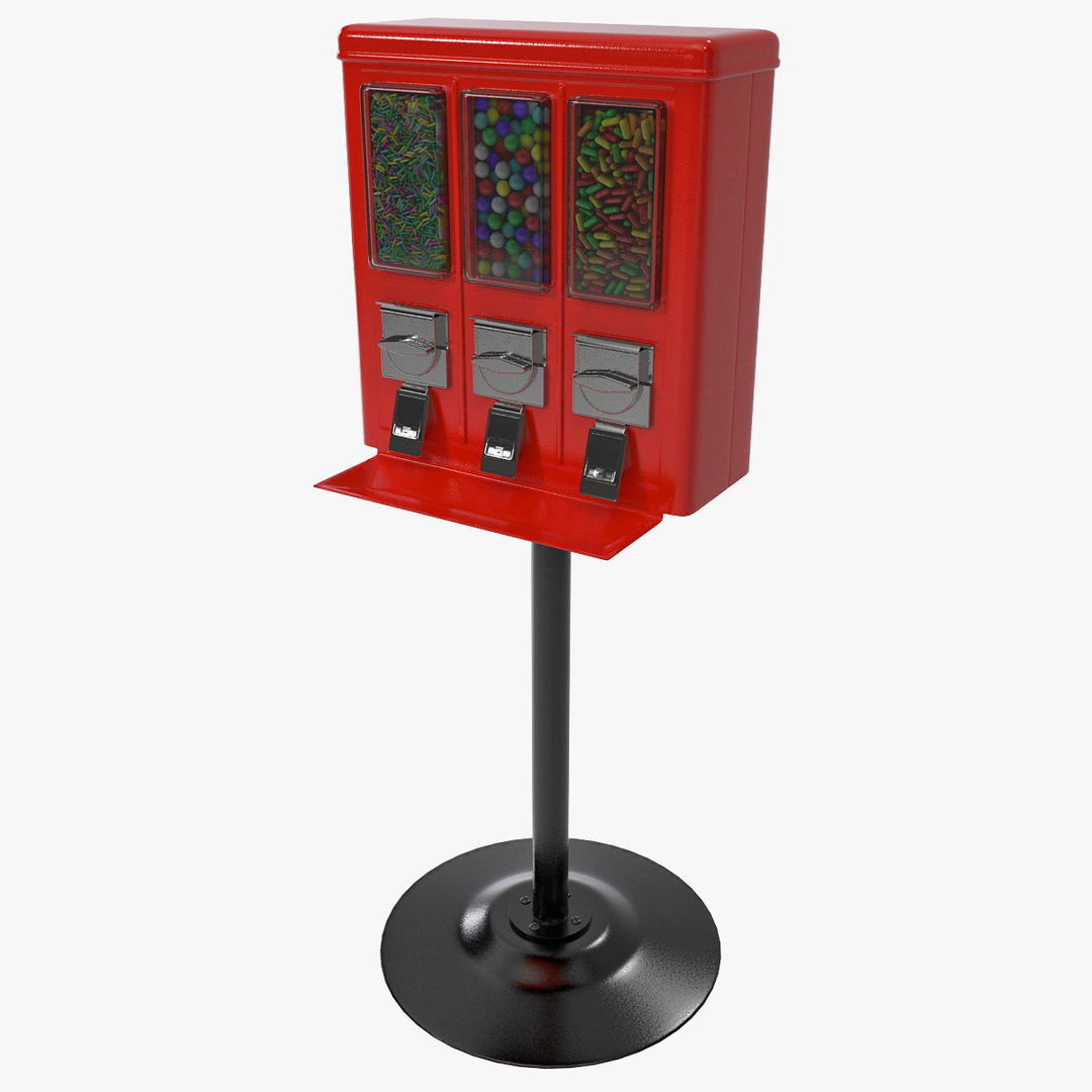3d Model Triple Vend Machine