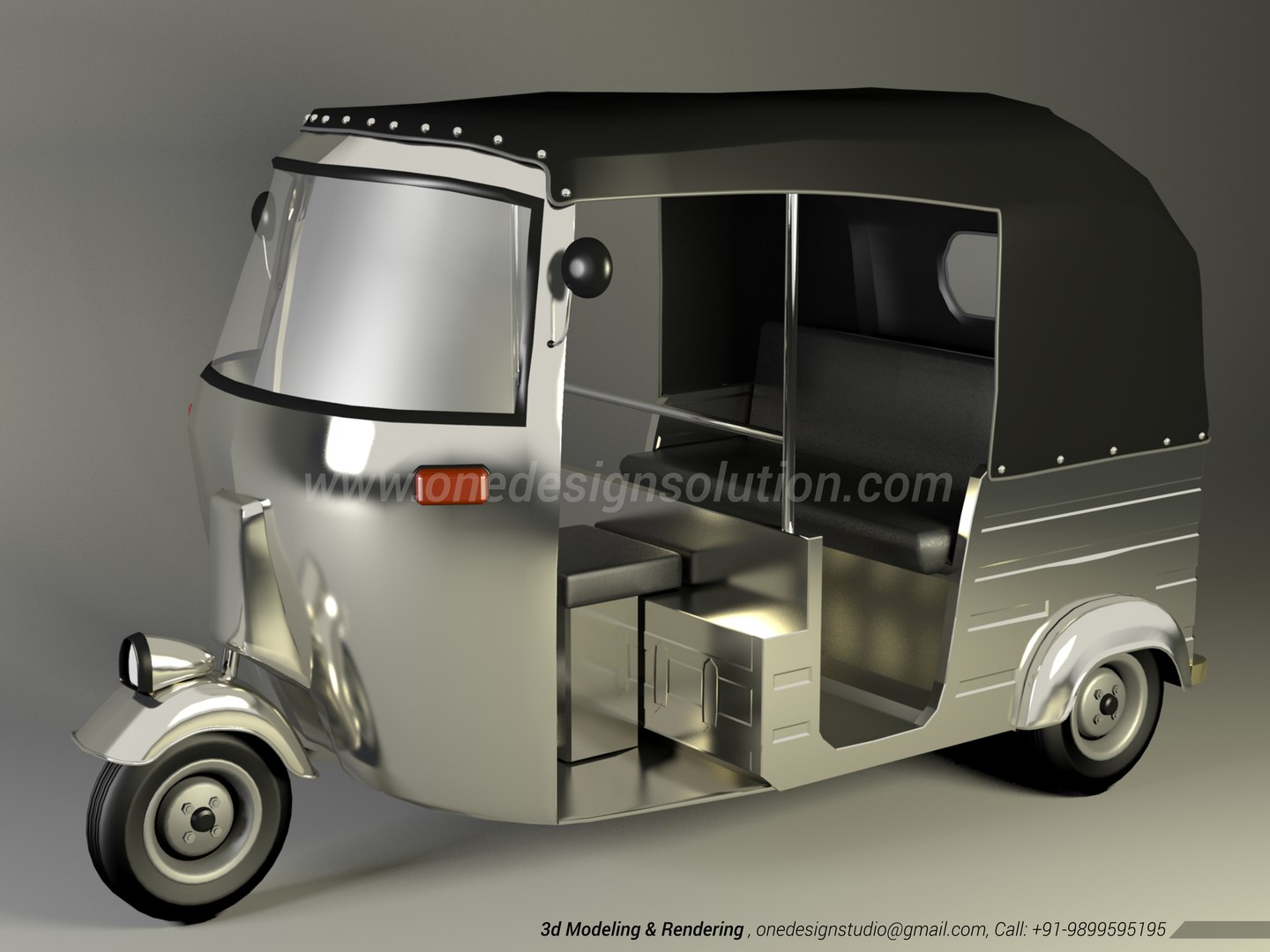 3d Model Indian Autorickshaw