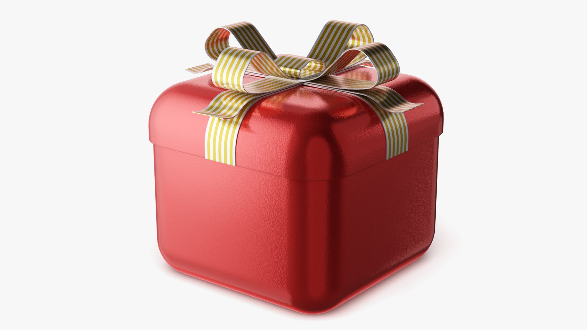 Rounded Gift Box 3D - TurboSquid 1915486