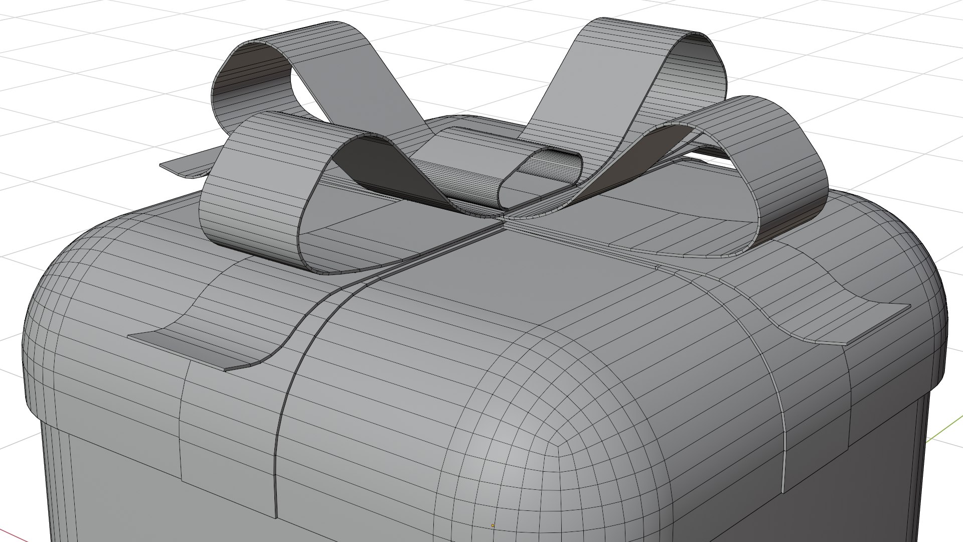 Rounded Gift Box 3D - TurboSquid 1915486