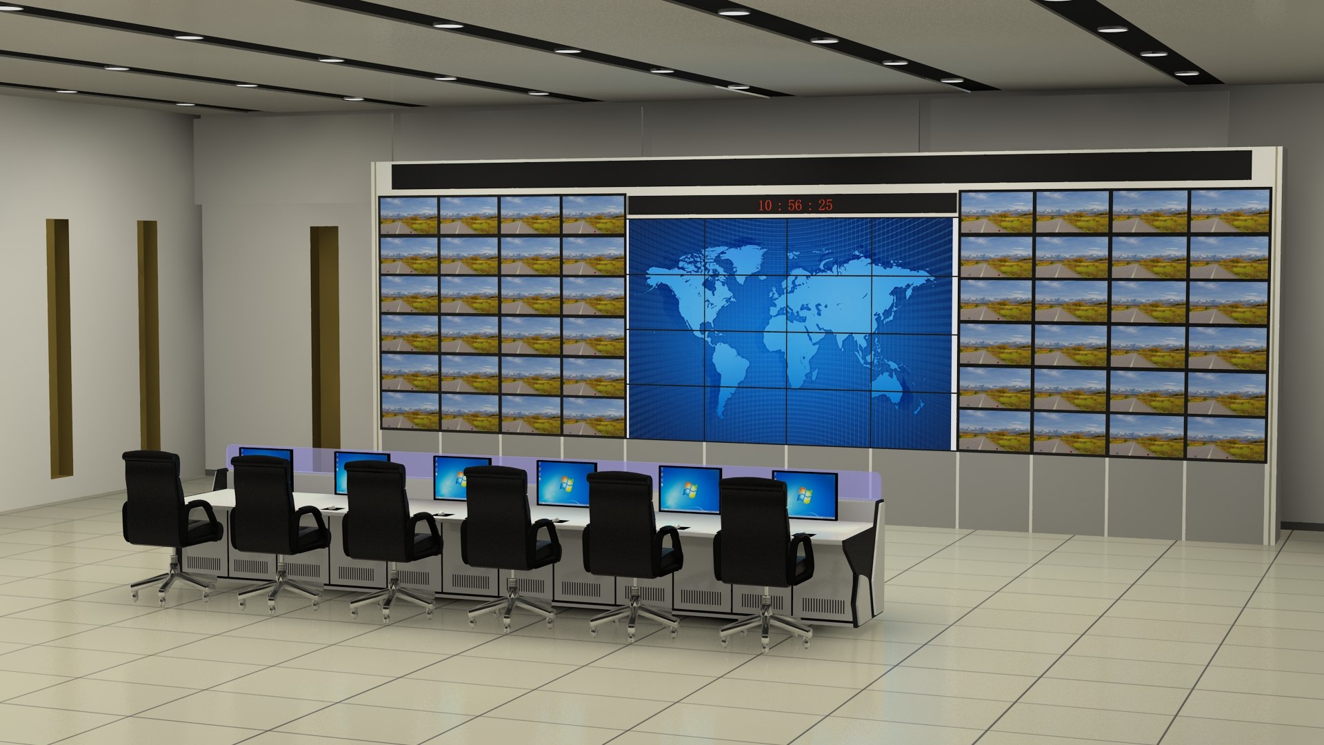 3D control room - TurboSquid 2057846