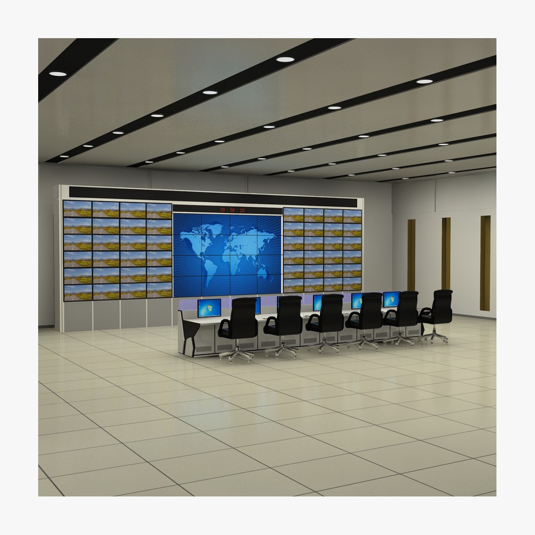 3D control room - TurboSquid 2057846