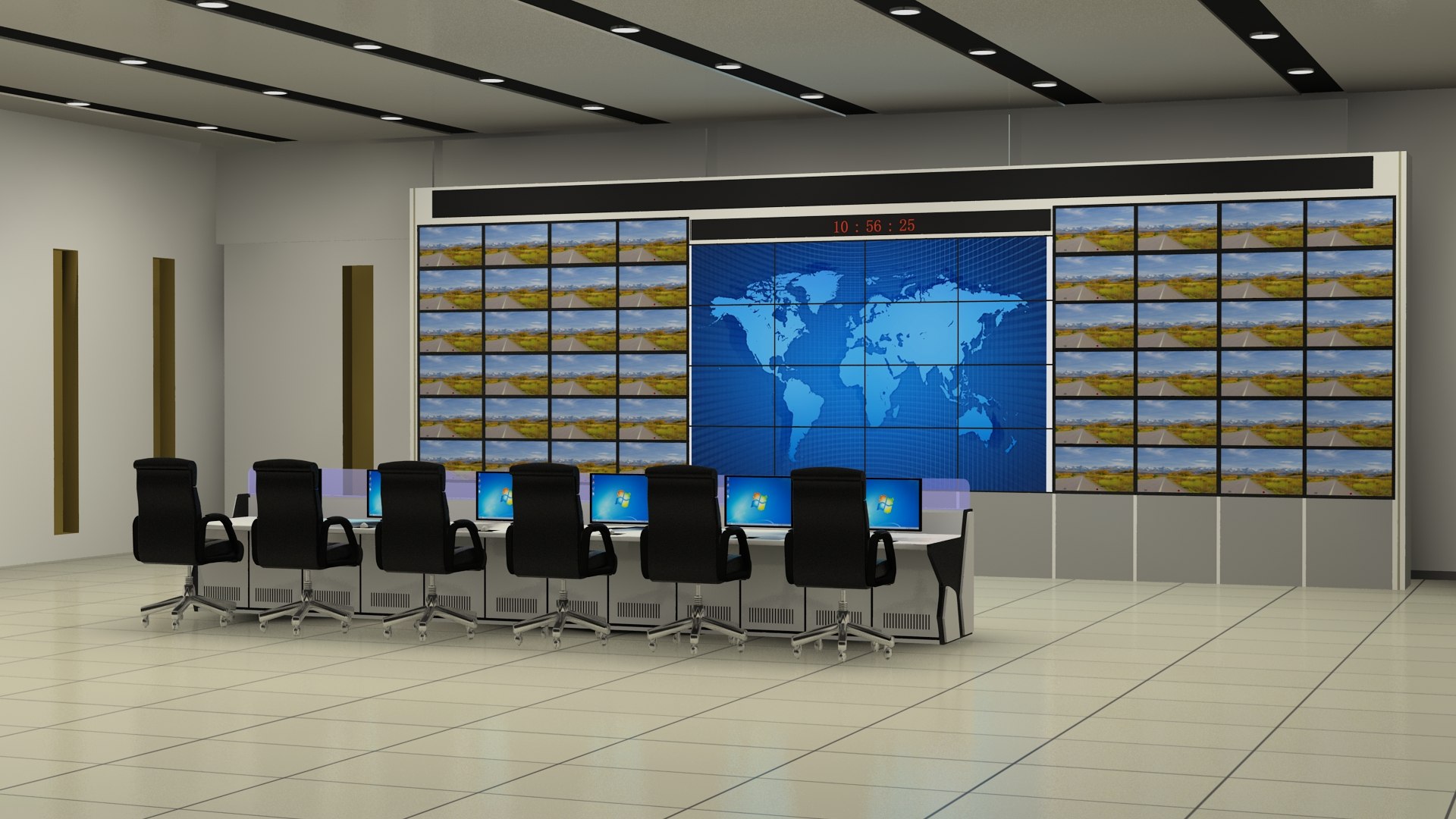 3D control room - TurboSquid 2057846