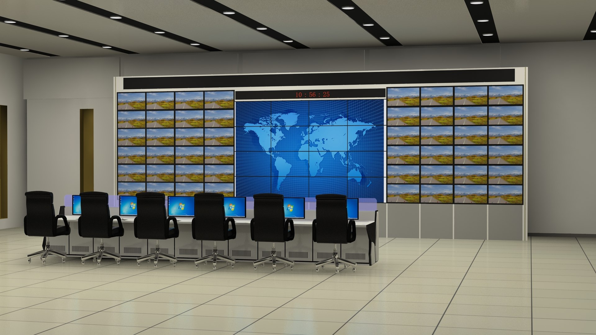 3D control room - TurboSquid 2057846