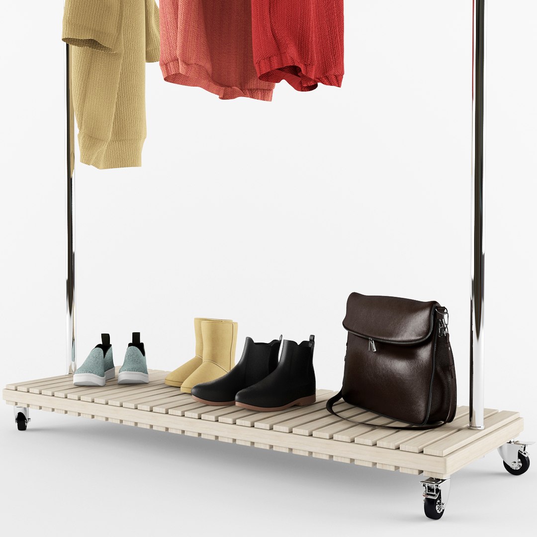3d model clothing rack