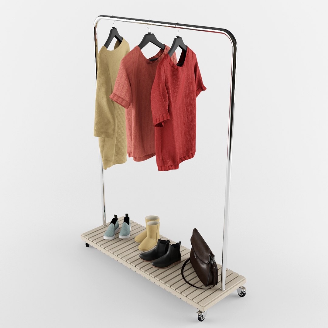 3d model clothing rack