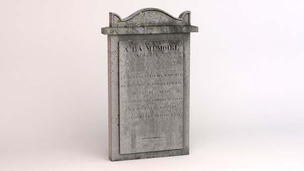 13 tomb stones tombstones c4d