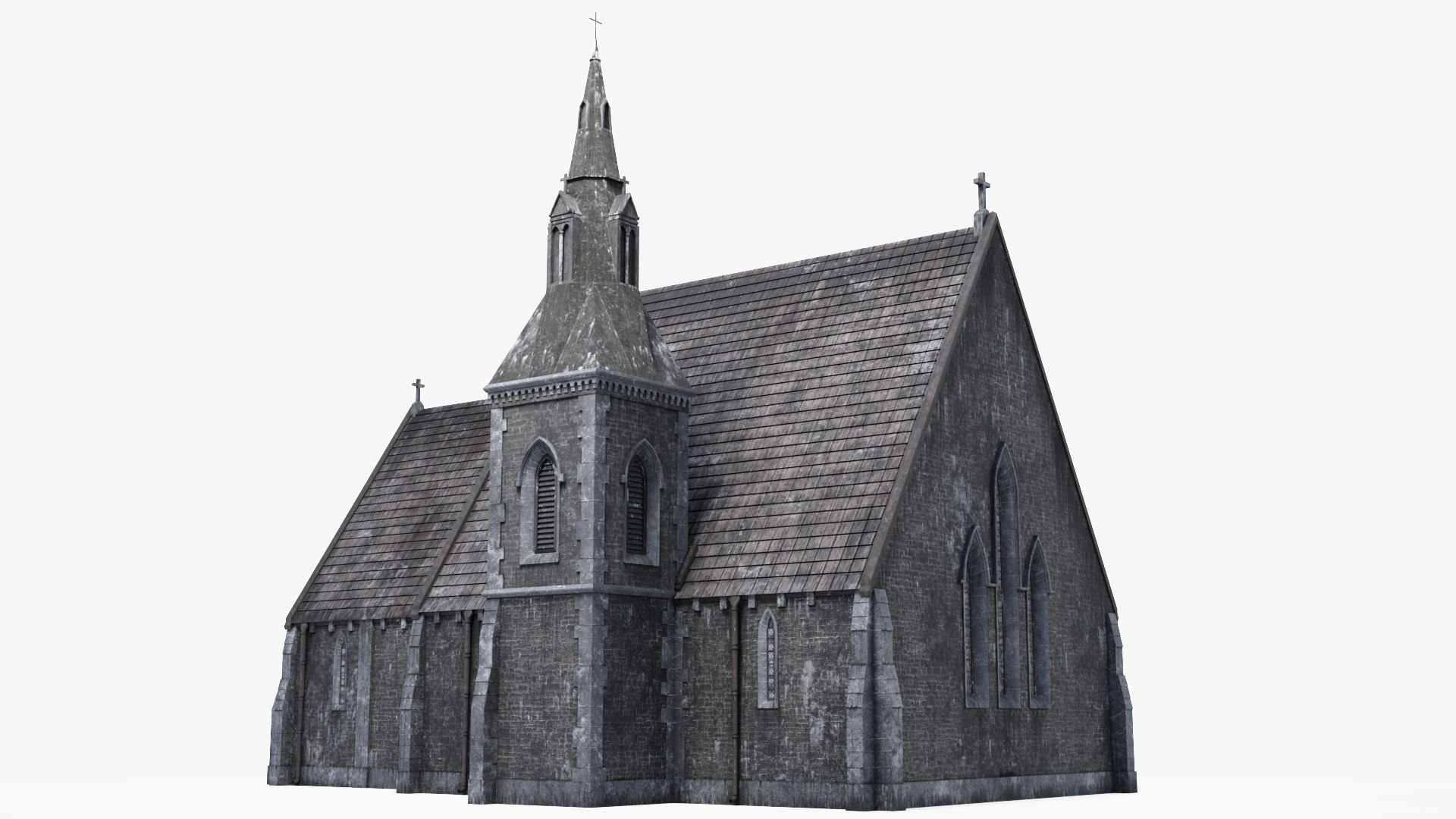 Old Church 3D Model - TurboSquid 1572961