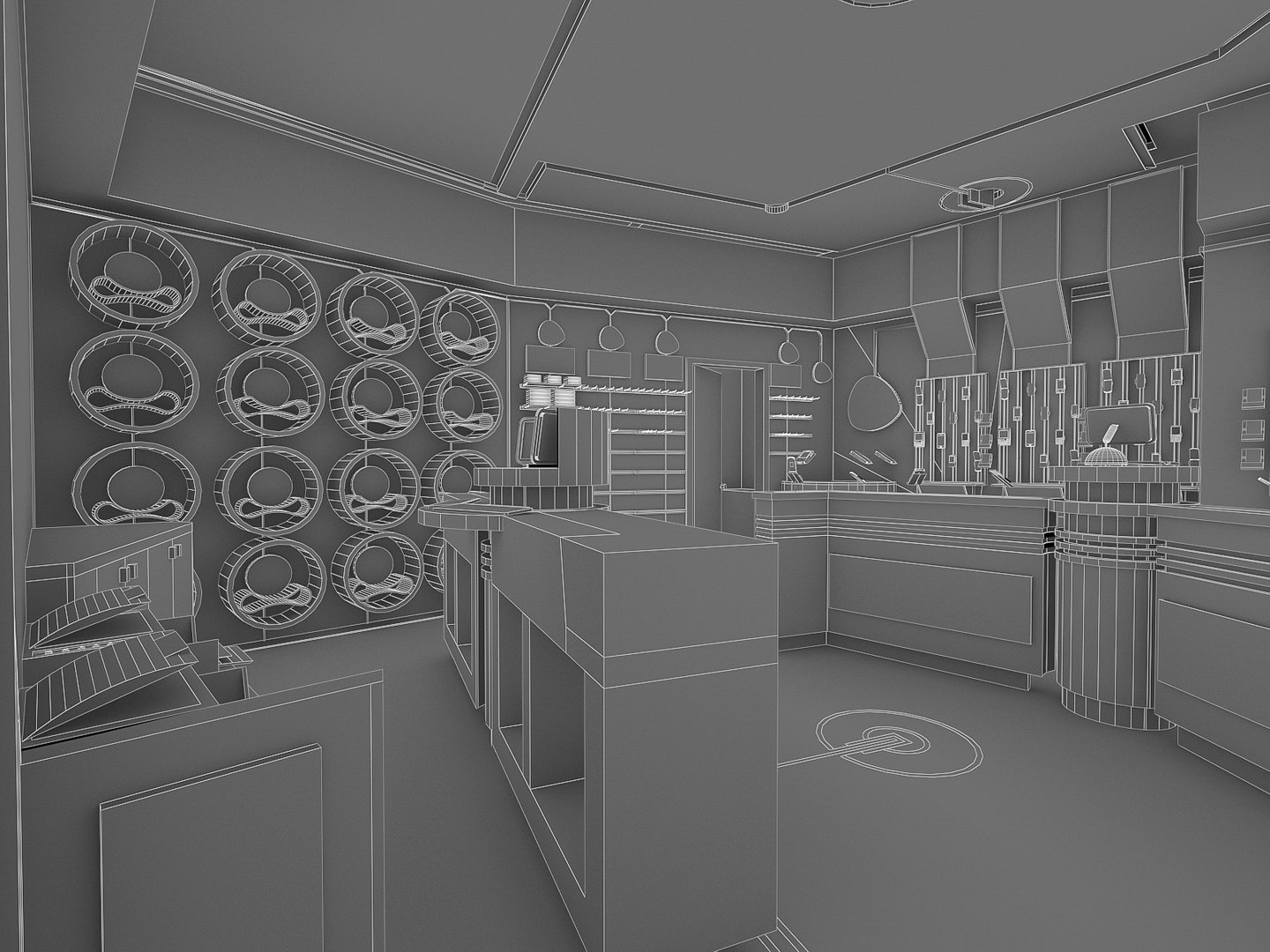 3D Mobile Phone Shop Interior 01 Model - TurboSquid 1751243