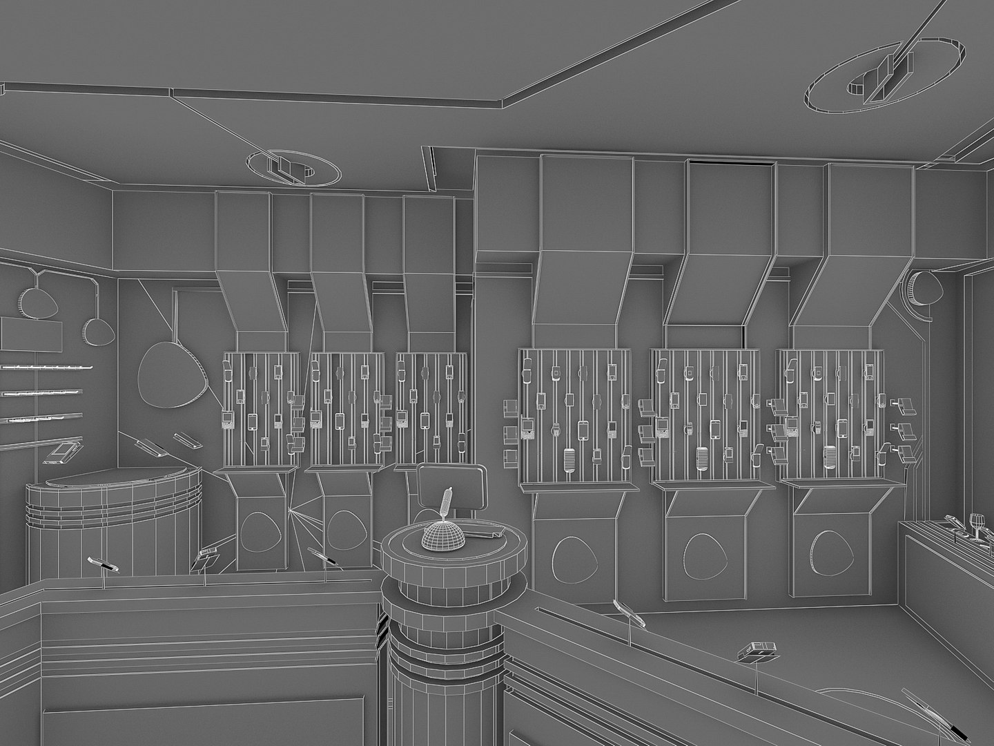 3D Mobile Phone Shop Interior 01 Model - TurboSquid 1751243
