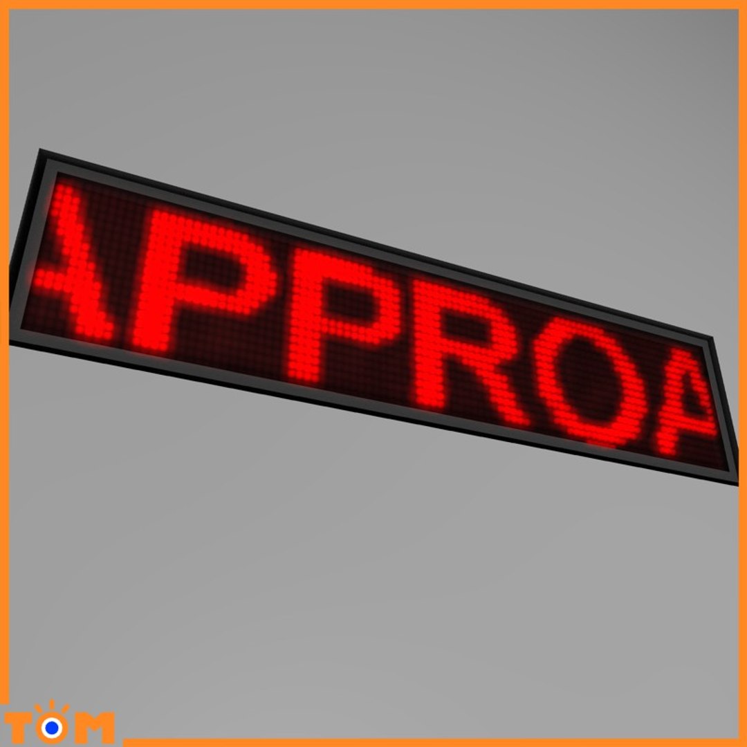 3d Led Scrolling Text