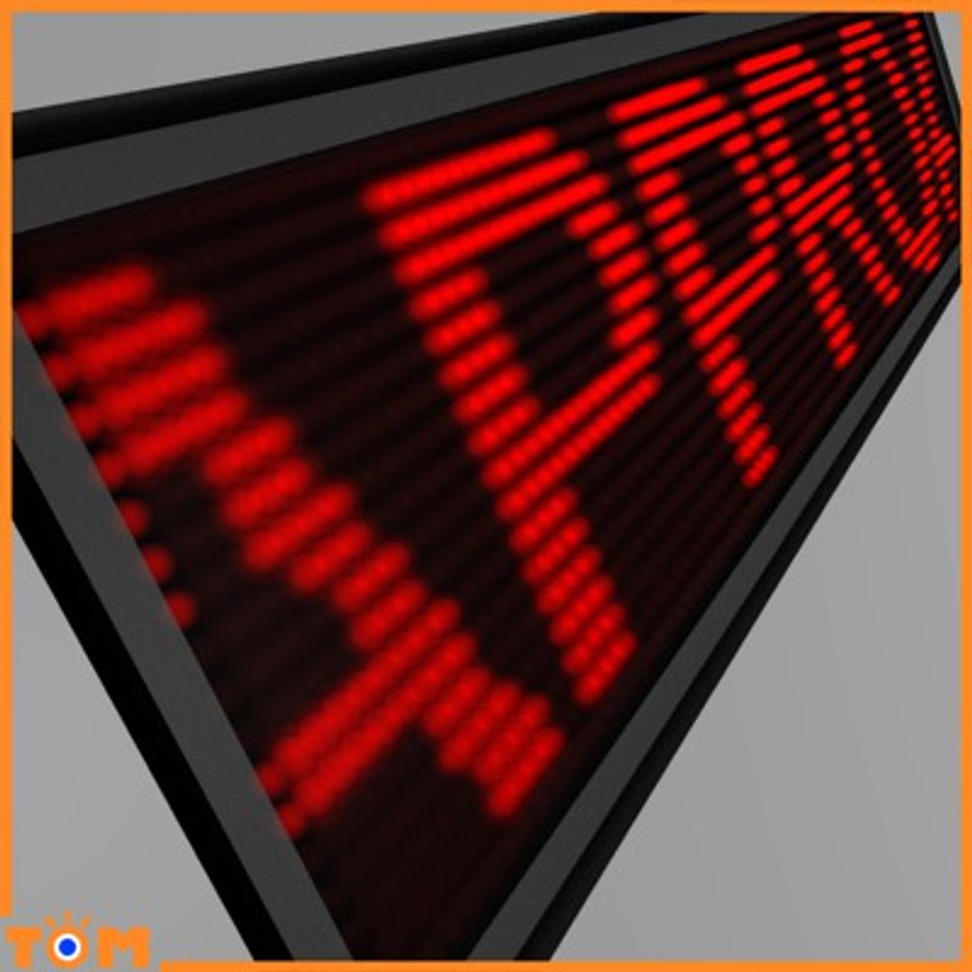 3d Led Scrolling Text