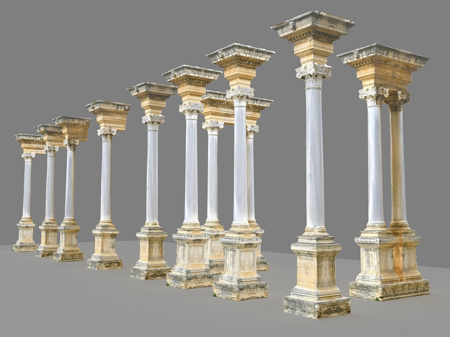 Ancient Pillar Packed Model - TurboSquid 1389159