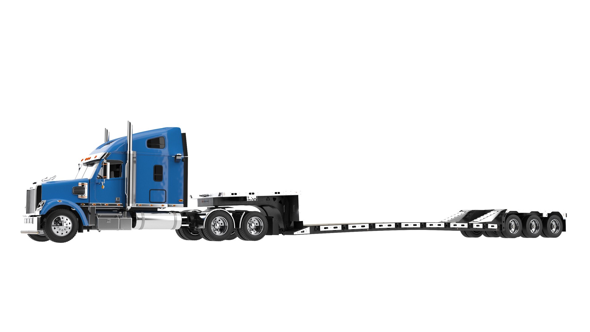 Freightliner With Trailer 3D Model - TurboSquid 2059787