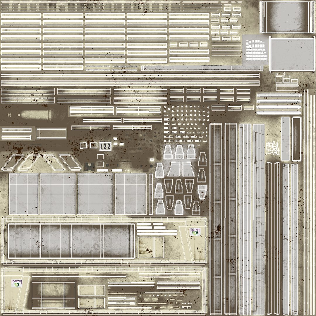 Harvester Trailer Dirty 3D Model - TurboSquid 1330684