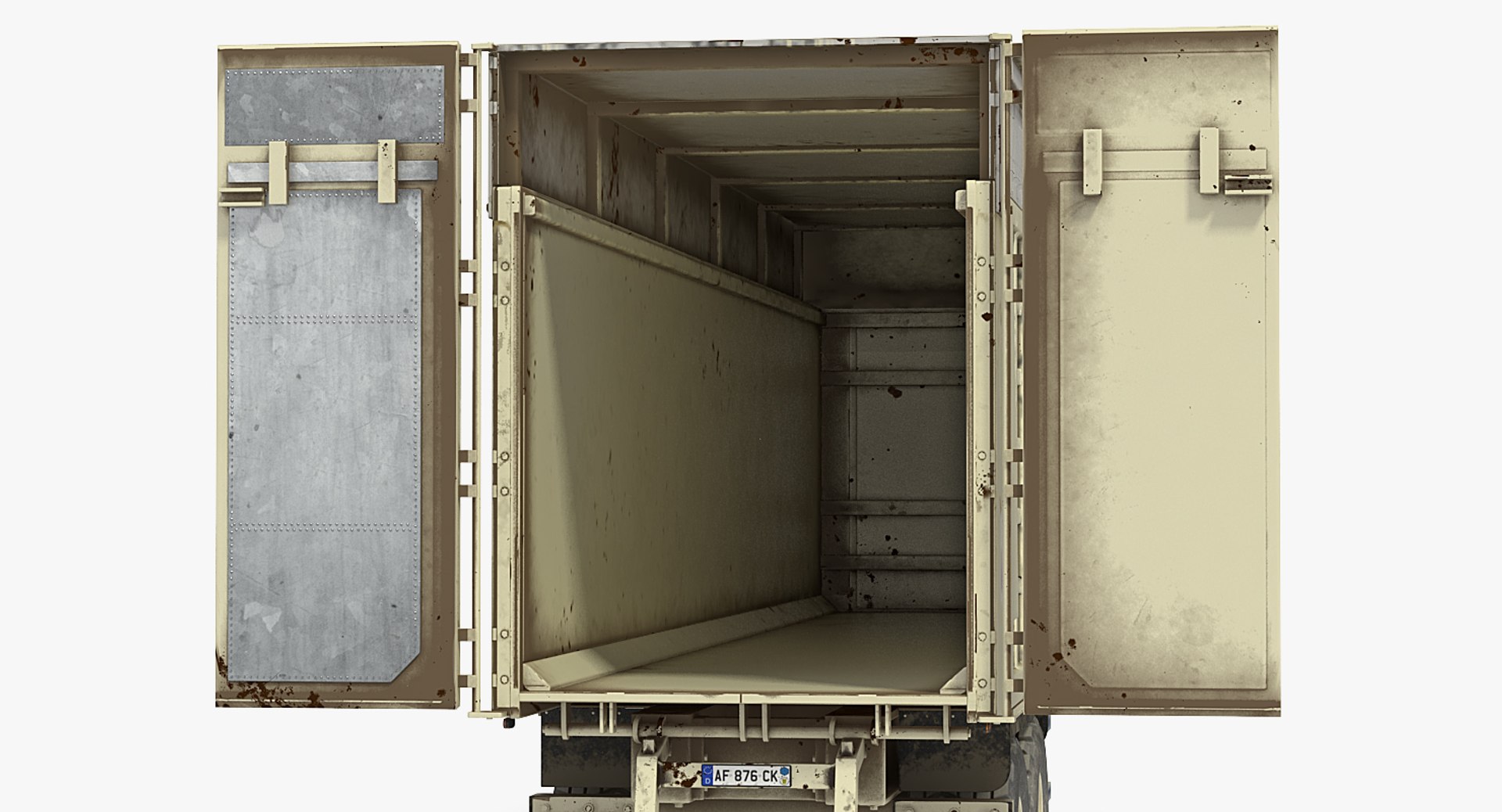 Harvester Trailer Dirty 3D Model - TurboSquid 1330684