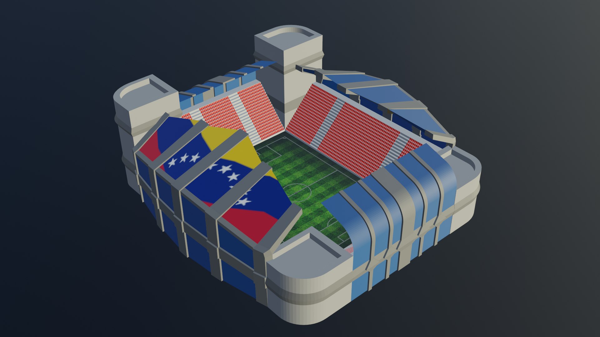 3D model Football Stadium - Venezuela - TurboSquid 1882201