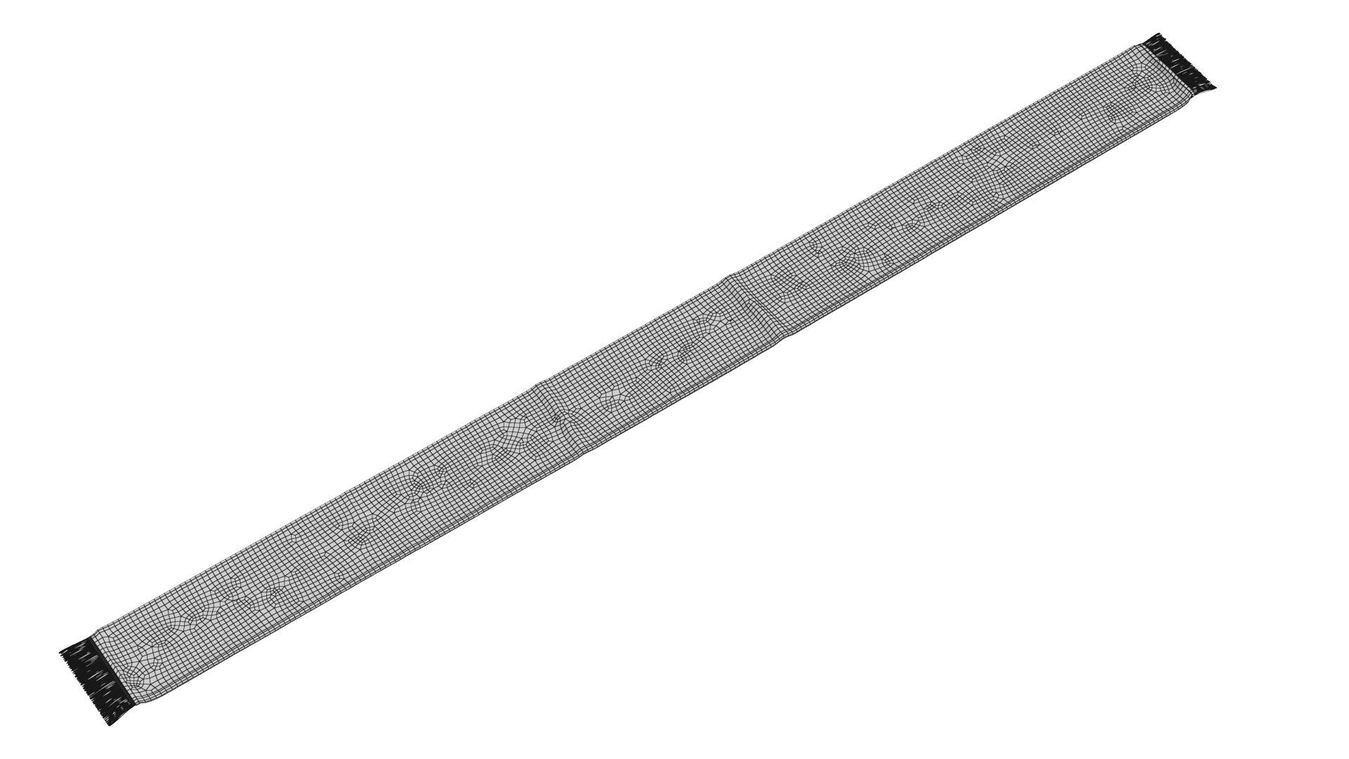 3D model Football Fan Scarf 01 - TurboSquid 2151077