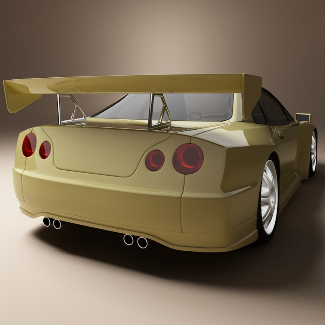 3d Realistic Nissan Skyline Model