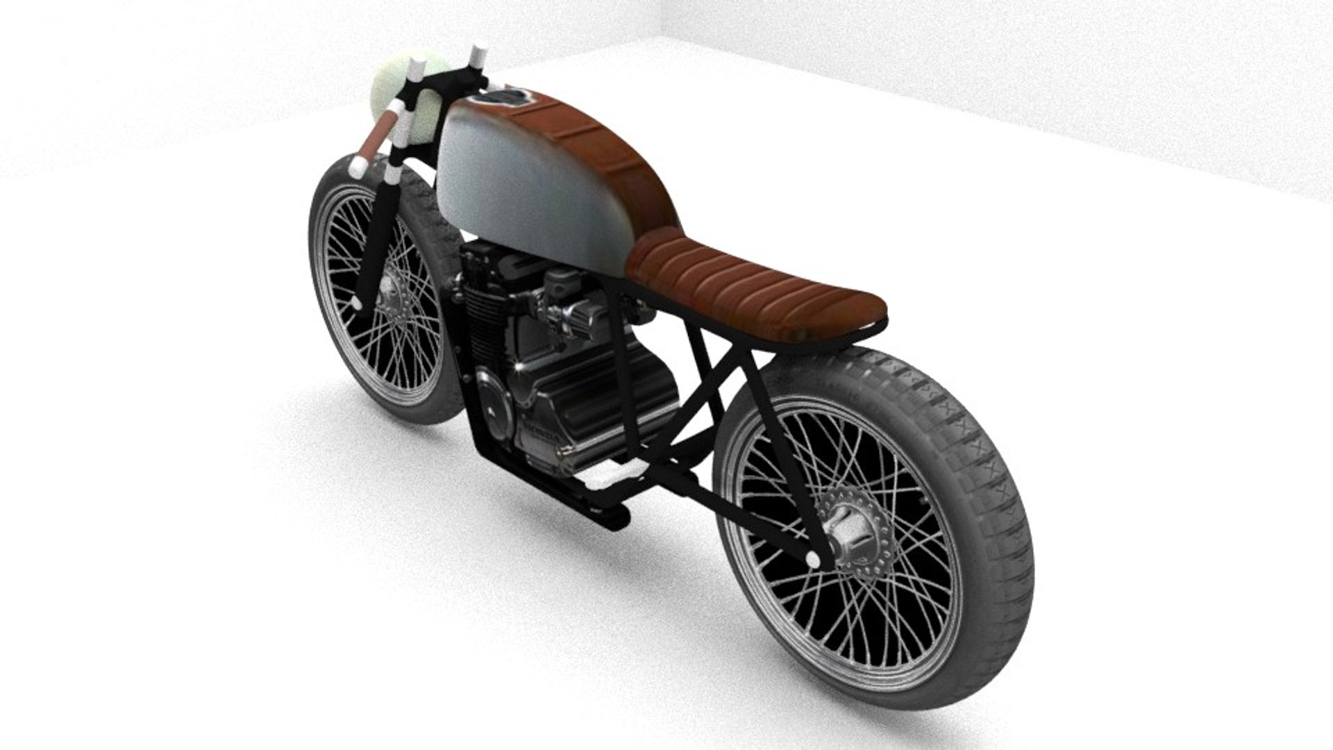 Free Simplified Cafe Racer 3d Model