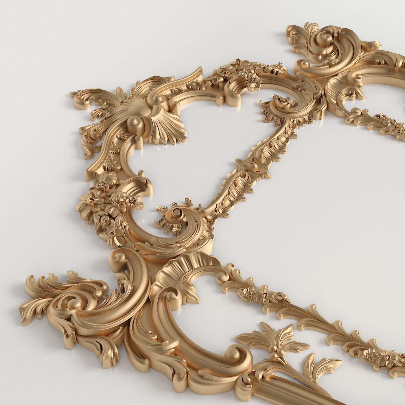 3D frame rococo style model - TurboSquid 1574227